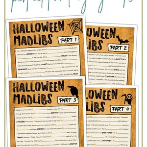 Ghost Story Halloween Mad Lib Group Game - Adults, Teens, & Tweens - Etsy