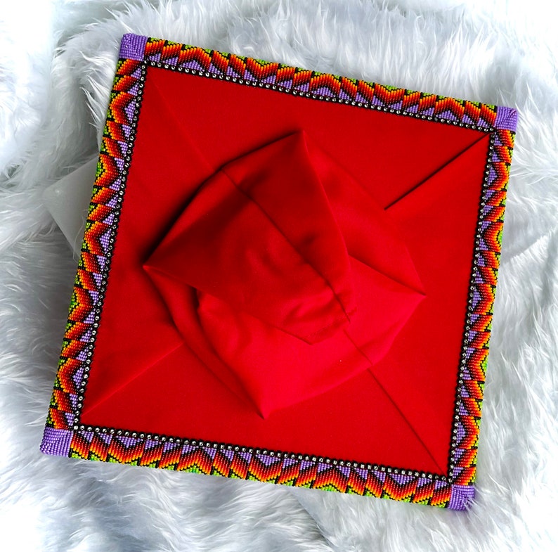 Beaded Graduation Cap Adult Red - Etsy