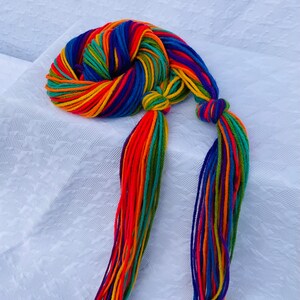 Rainbow- Adult Traditional Asdzáán Diné Tsiiyéél Tie (acrylic) - Etsy