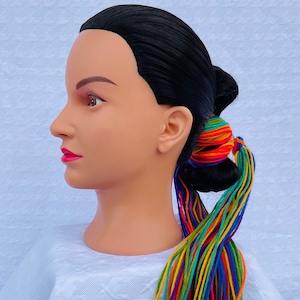 Rainbow- Adult Traditional Asdzáán Diné Tsiiyéél Tie (acrylic) - Etsy