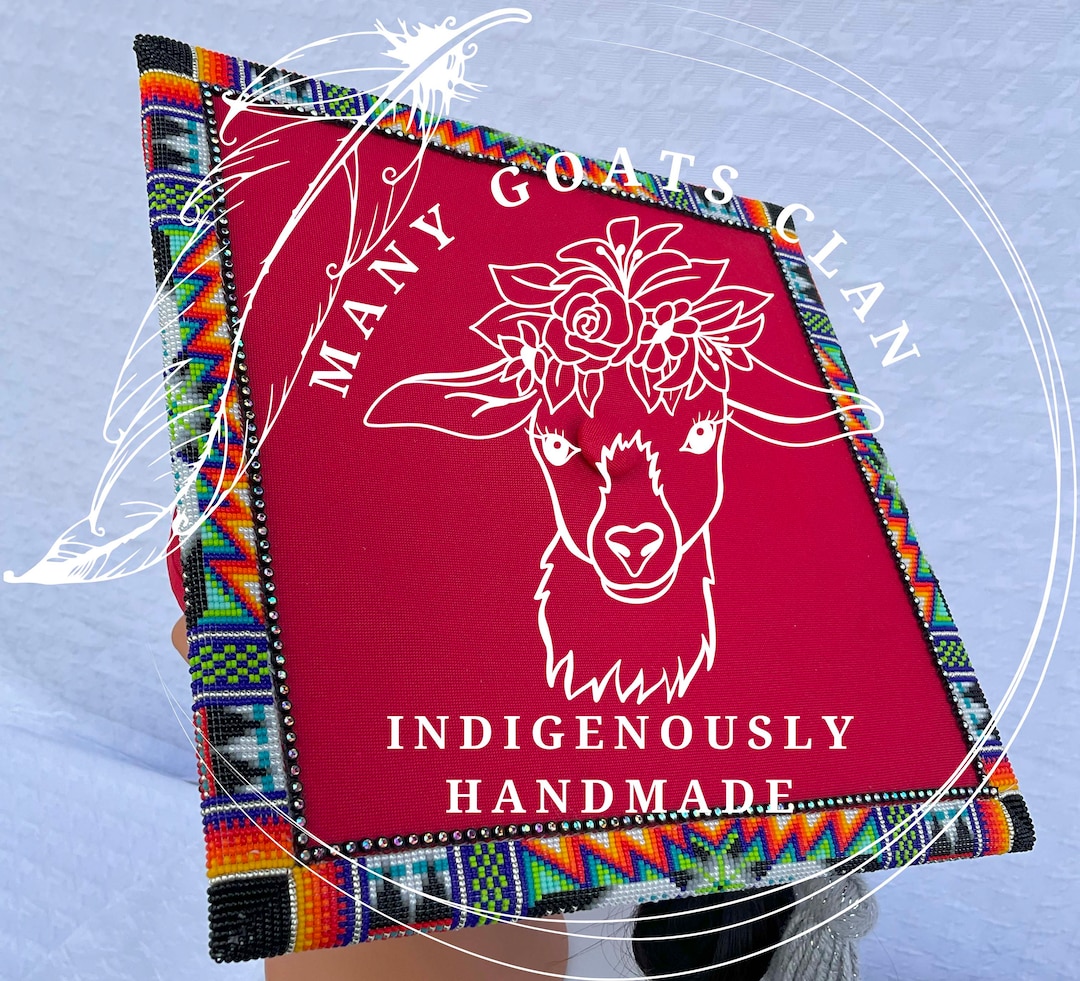 Beaded Graduation Cap Adult Red - Etsy