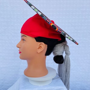 Beaded Graduation Cap Adult Red - Etsy