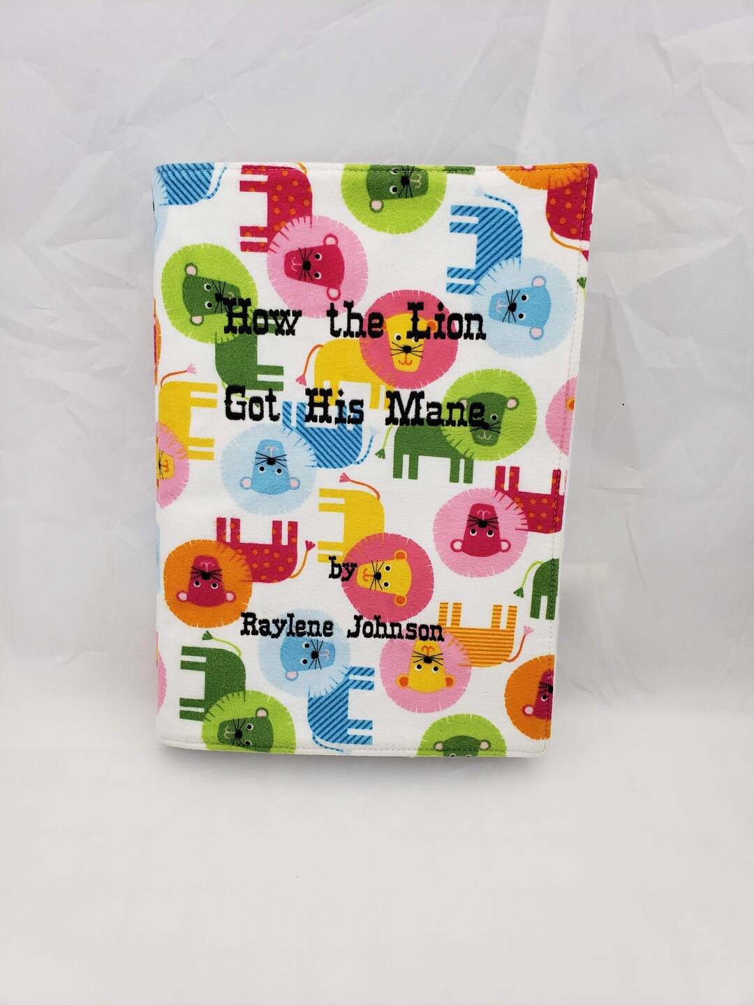 How the Lion Got His Mane - Children's Embroidered Fabric Story Book - Etsy