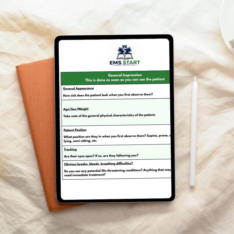 Paramedic Patient Assessment Cheat Sheet | EMS Patient History ...