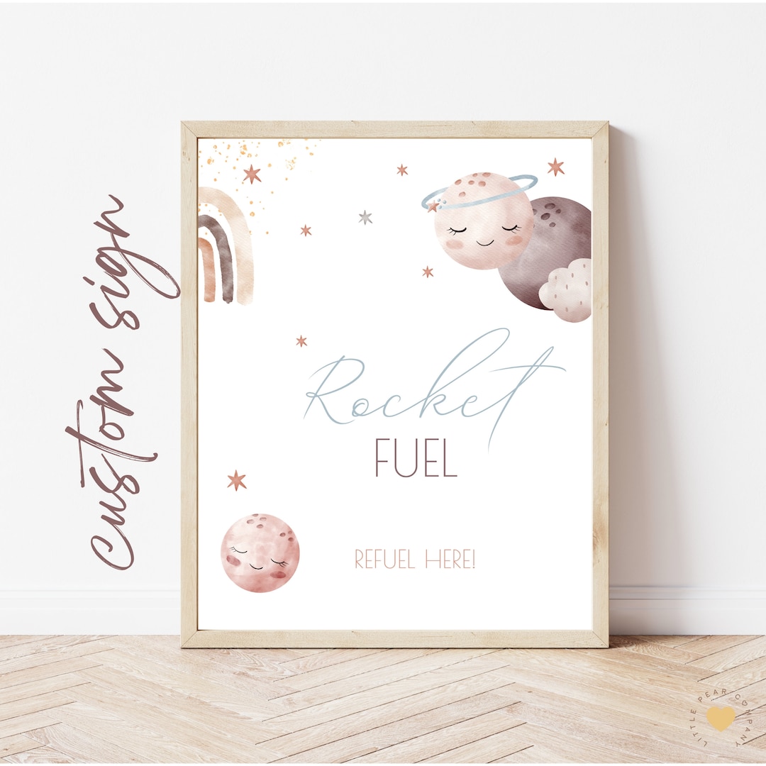 Editable Outer Space Birthday Sign, Printable Galaxy Party Sign ...