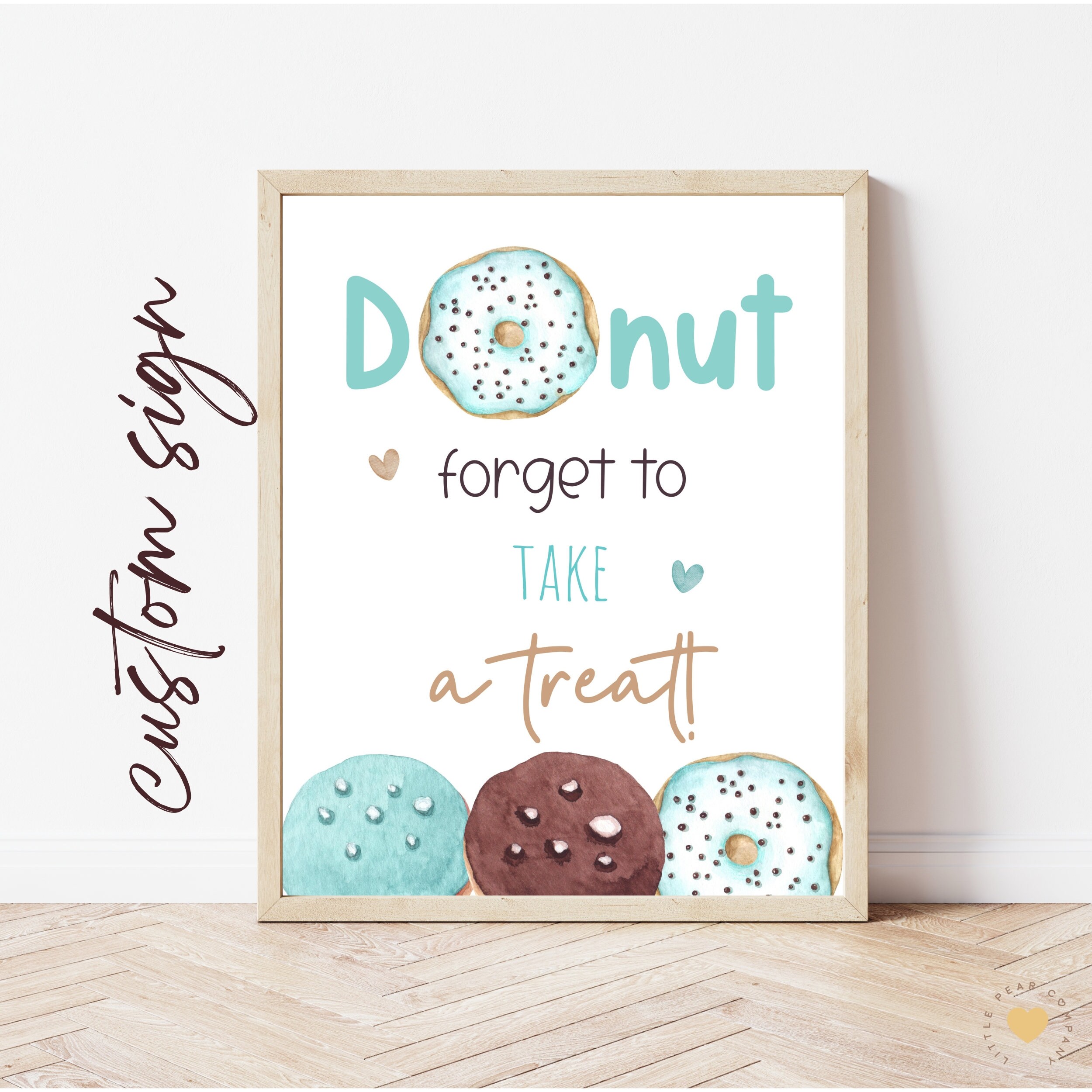 Printable Donut Sweet Treats Sign, Donut Brunch Party Dessert Bar Sign ...