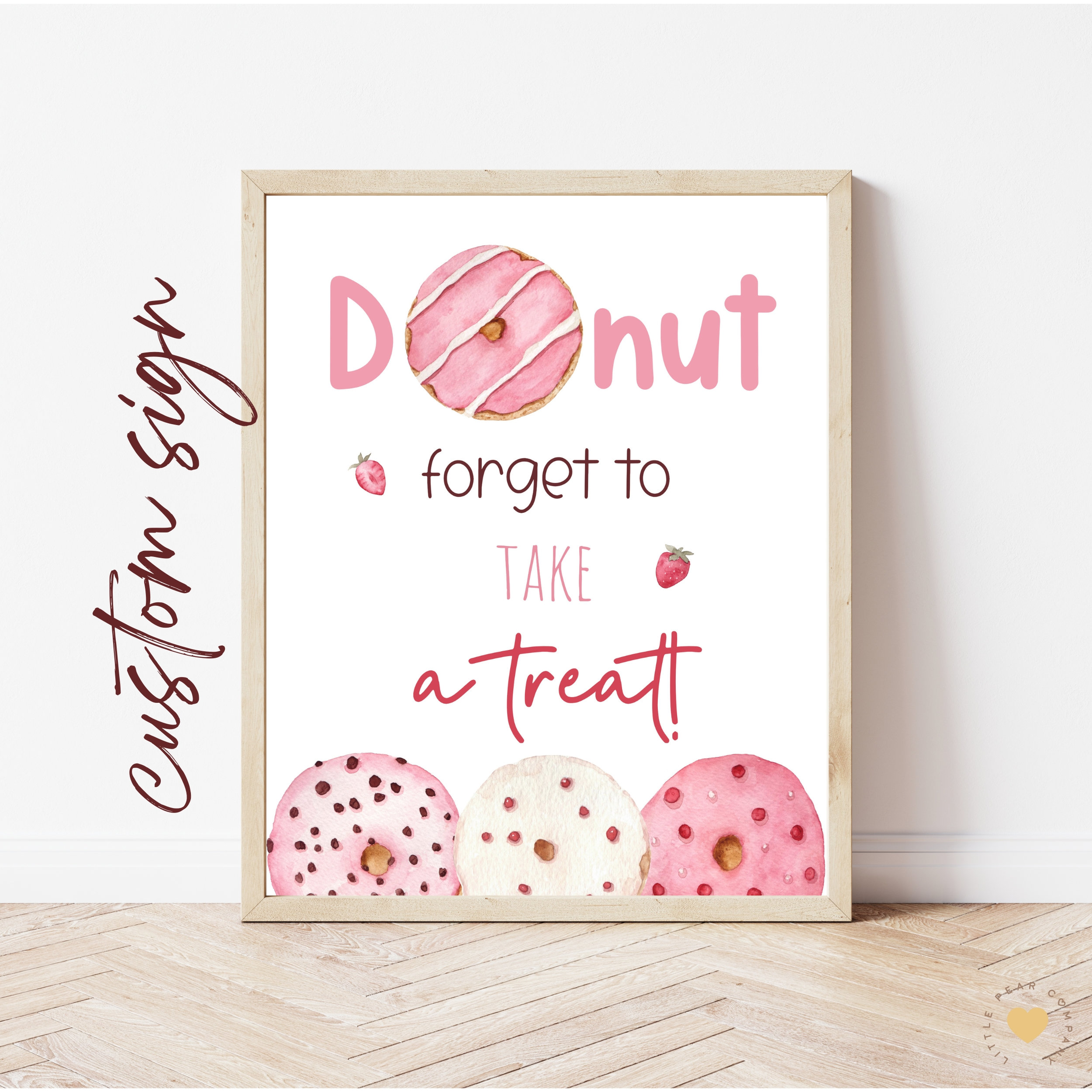 Printable Donut Bar Sign, Appreciation Brunch Dessert Bar Sign, Sweet ...