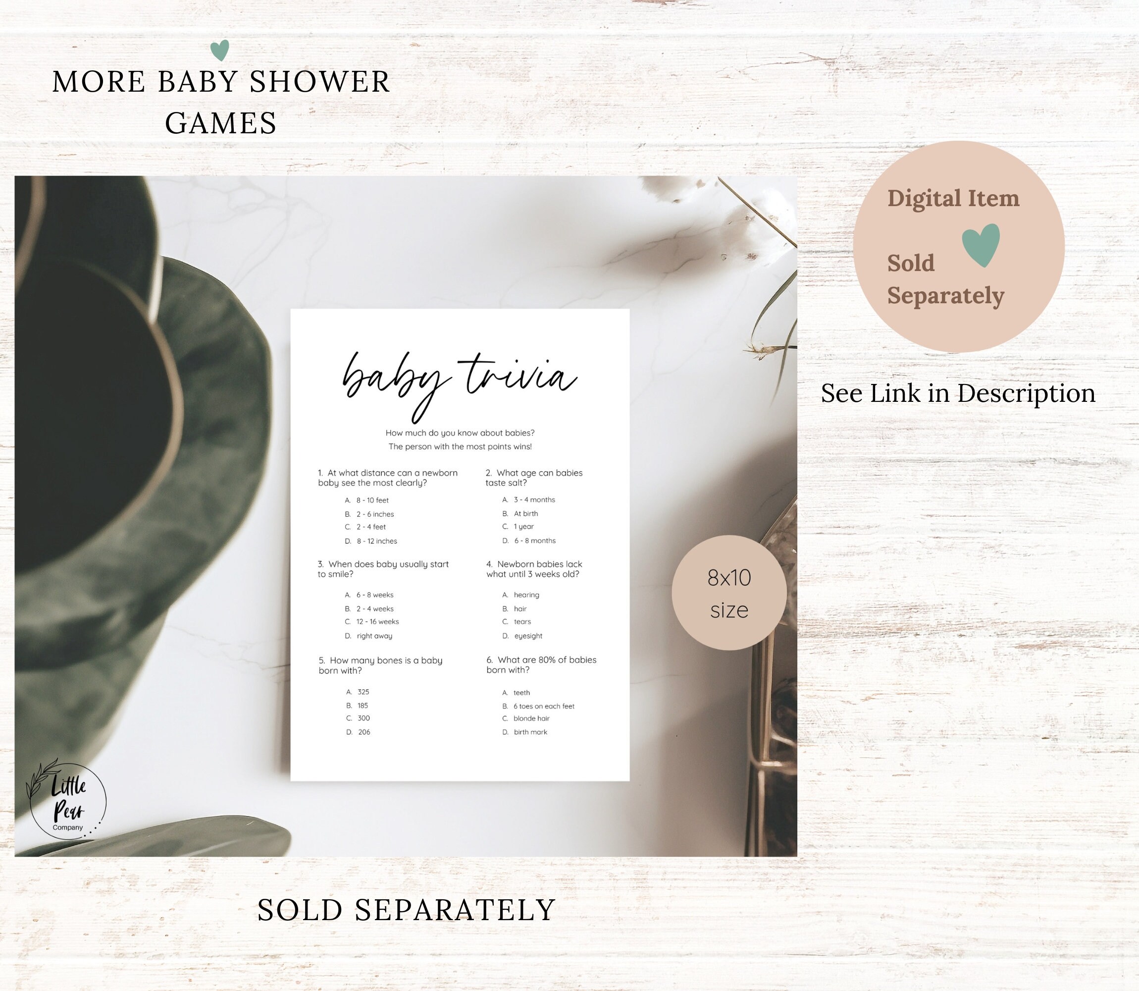 Twin Prediction Activity Sheet, 8x10 Twin Baby Prediction Game, Baby ...