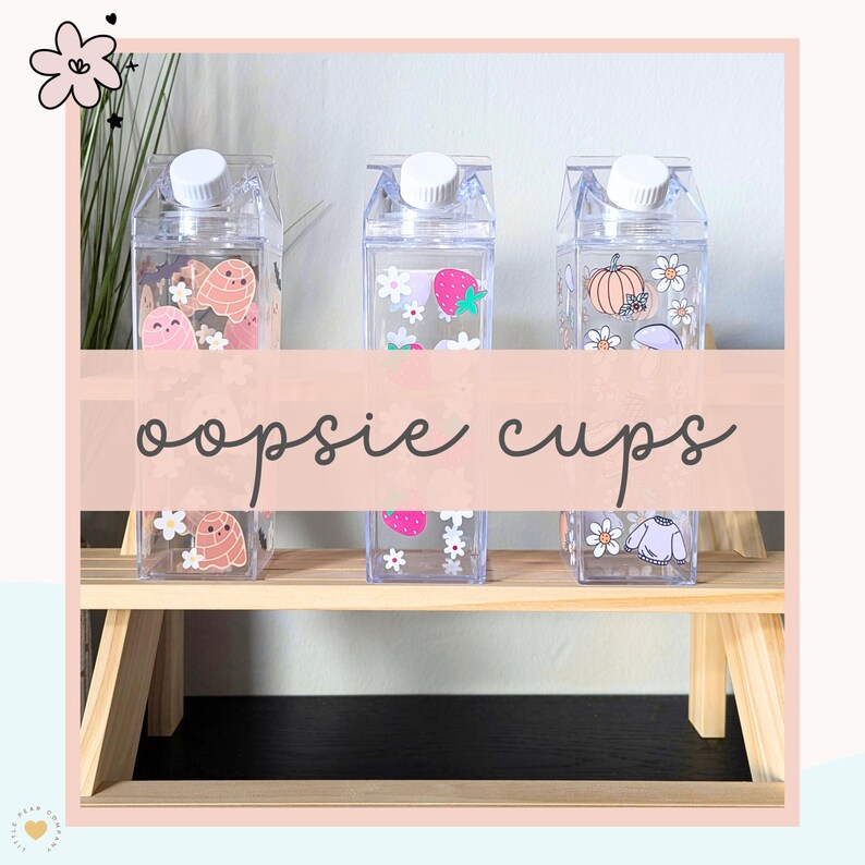 Oops Milk Carton Water Bottle, Fruit Oopsie Milk Carton Cup, Mistake Water Bottle Tumbler ...