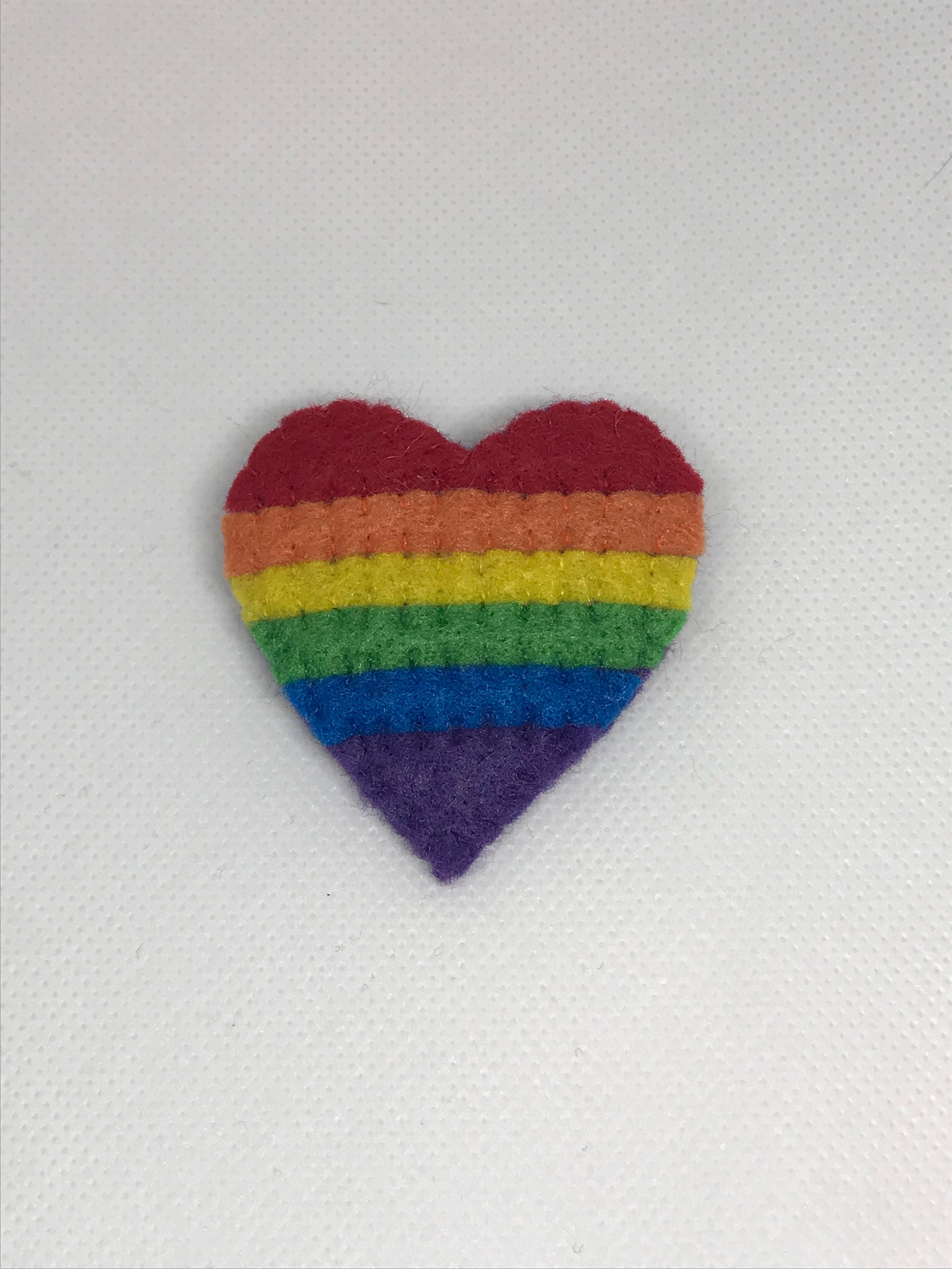 Felt Heart-shaped Pride Pins - Etsy