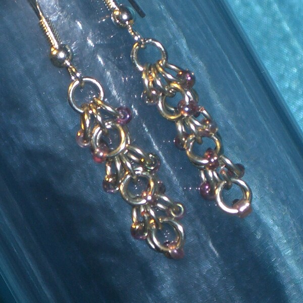 Chainmaille Earrings - Etsy