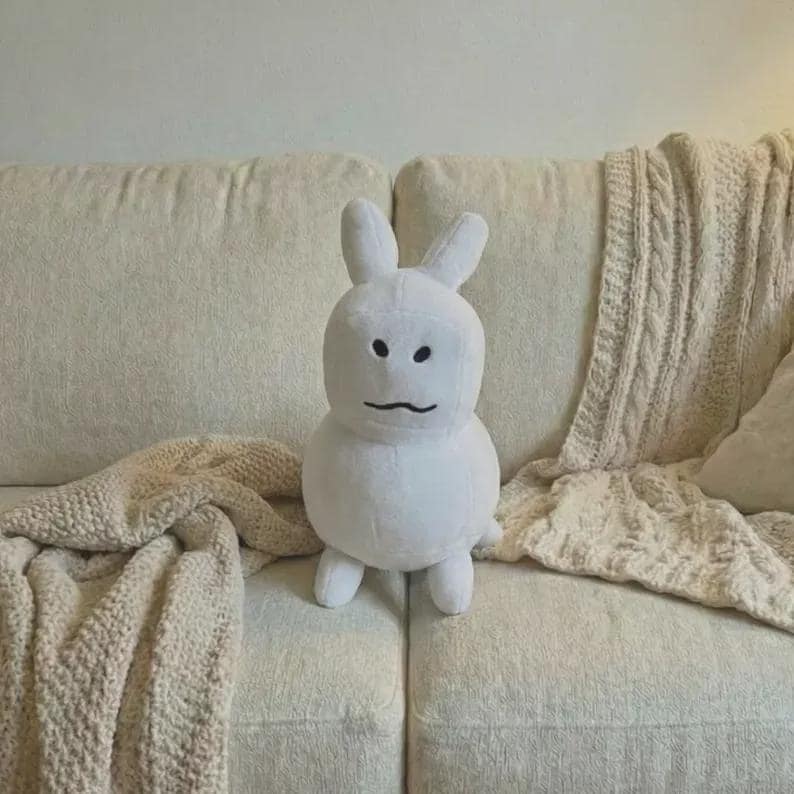 Gubby Roblox Meme Rabbit Plush, Forsaken Game Stuffed Animal, Soft ...