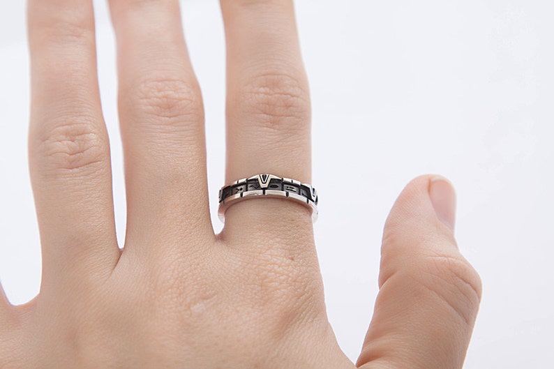 StarGate ring Whole lendht pattern StarGate ring Silver | Etsy