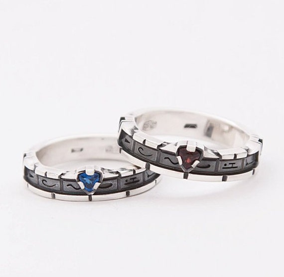 StarGate ring with gemstone Half lendht pattern StarGate ring | Etsy