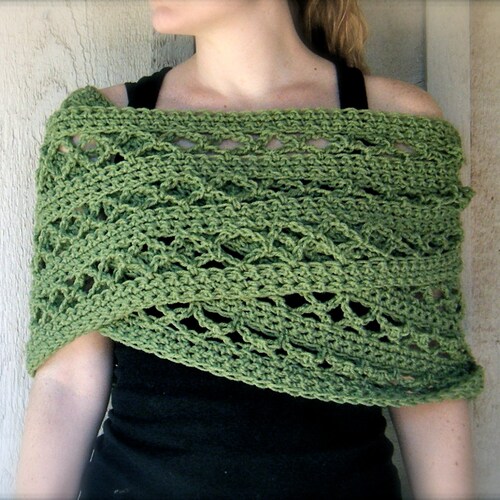 PATTERN: 4 Ways to Wear It Hoja Cowl Easy Crochet PDF - Etsy