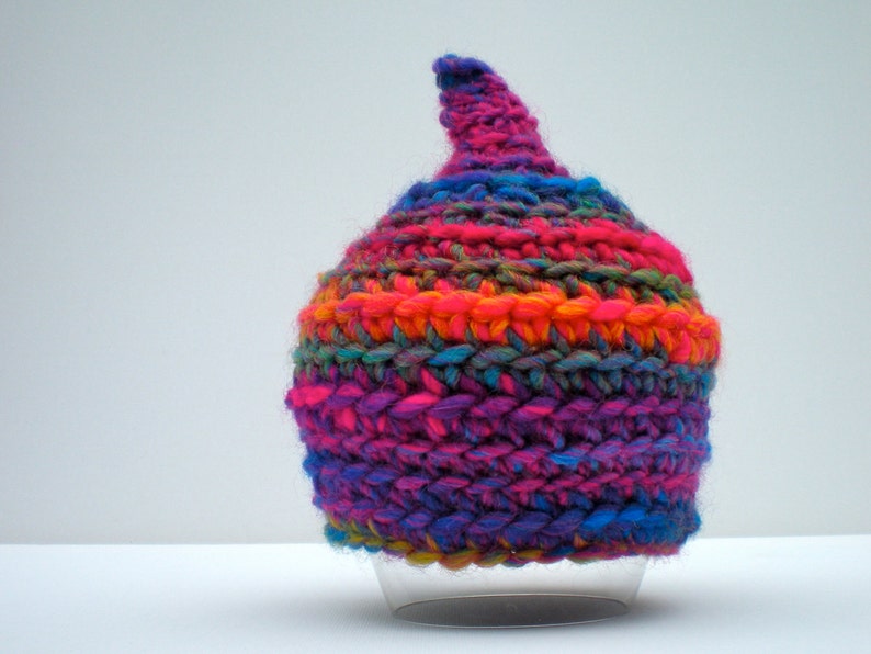 PATTERN: Pixie Baby hat gnome elf pointed hat easy crochet | Etsy