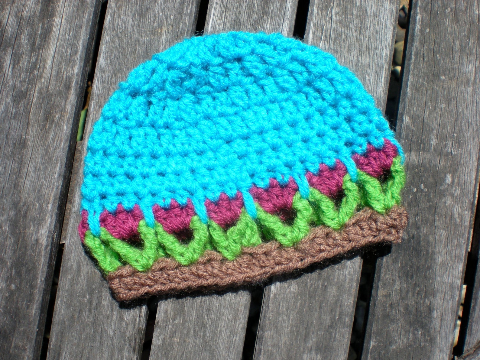 PATTERN: Tulip Hat, Easy Crochet PDF, Newborn-3m, Tulips Beanie ...