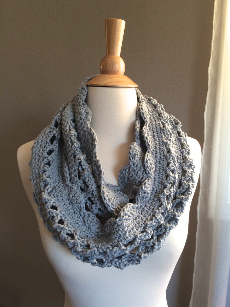 DIY Crochet Pattern: Spring Cowl Scarf Light Weight - Etsy