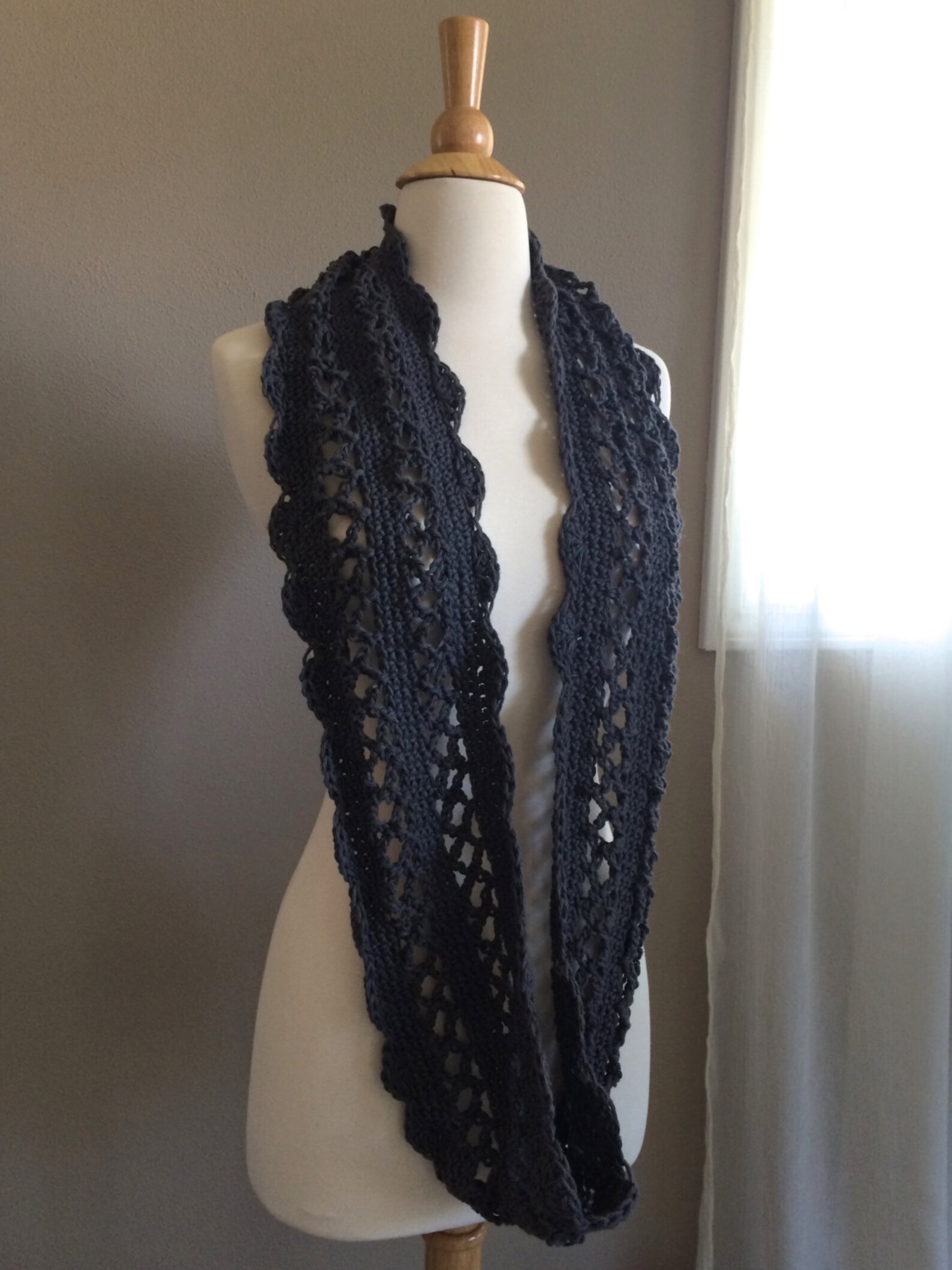 DIY Crochet Pattern: Spring Cowl Scarf Light Weight | Etsy