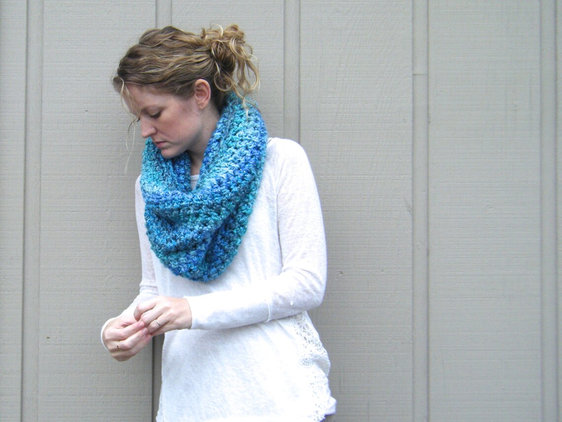 DIY Crochet Pattern: Danube Cowl Super Bulky Yarn Boucle - Etsy