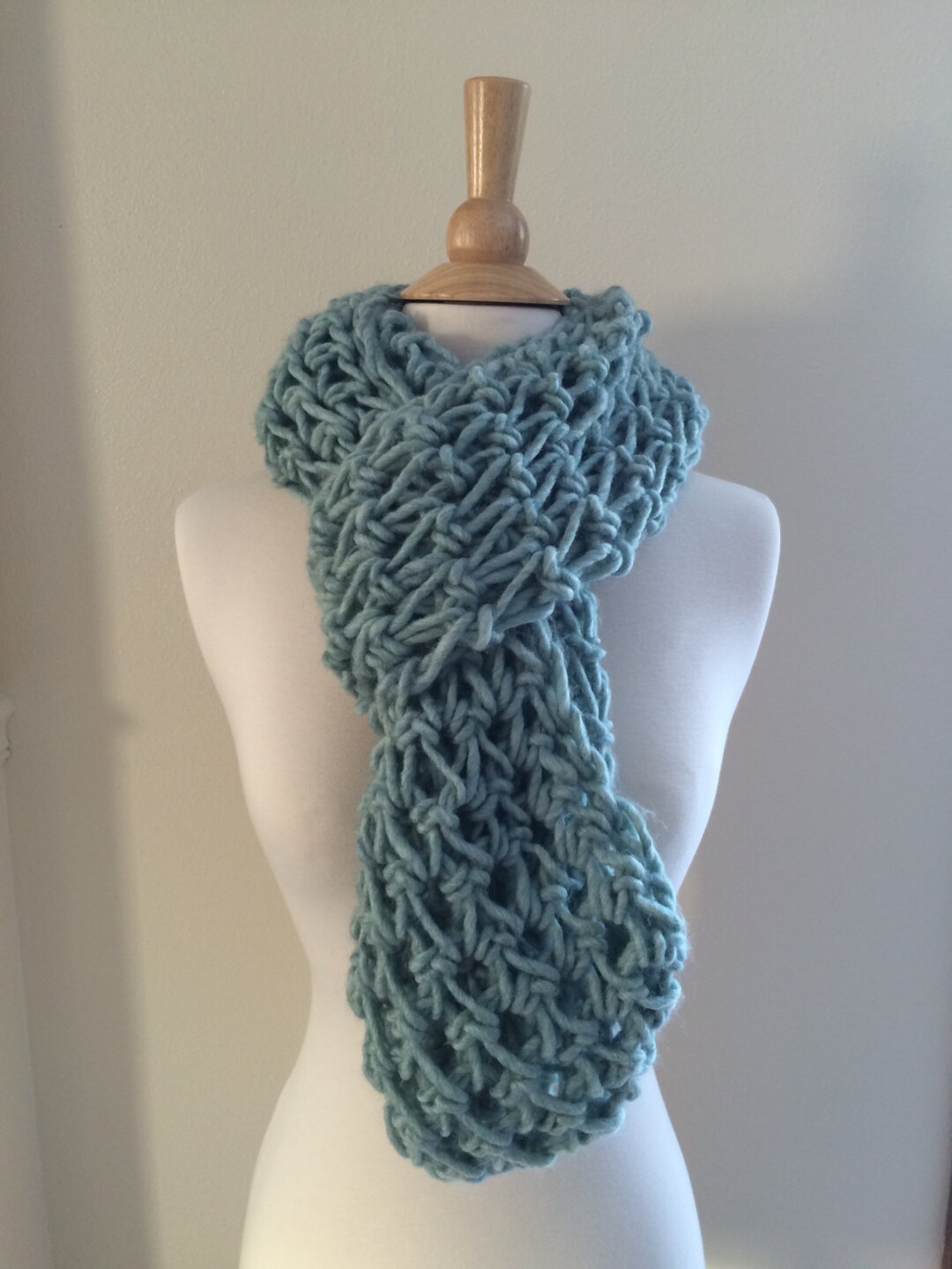 DIY Crochet Pattern: Roving Infinity Scarf, Easy Crochet P D F, Chunky ...