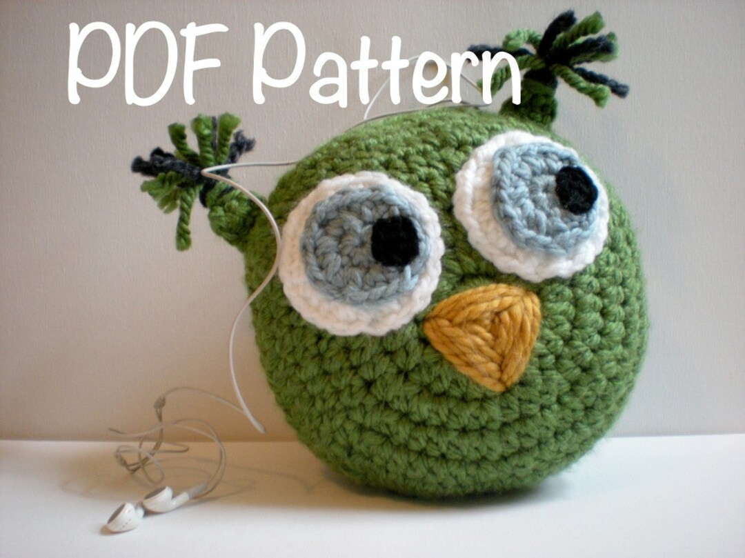 PATTERN: Owl Ipod Buddy, Pillow, Charging Station, Easy Crochet PDF ...