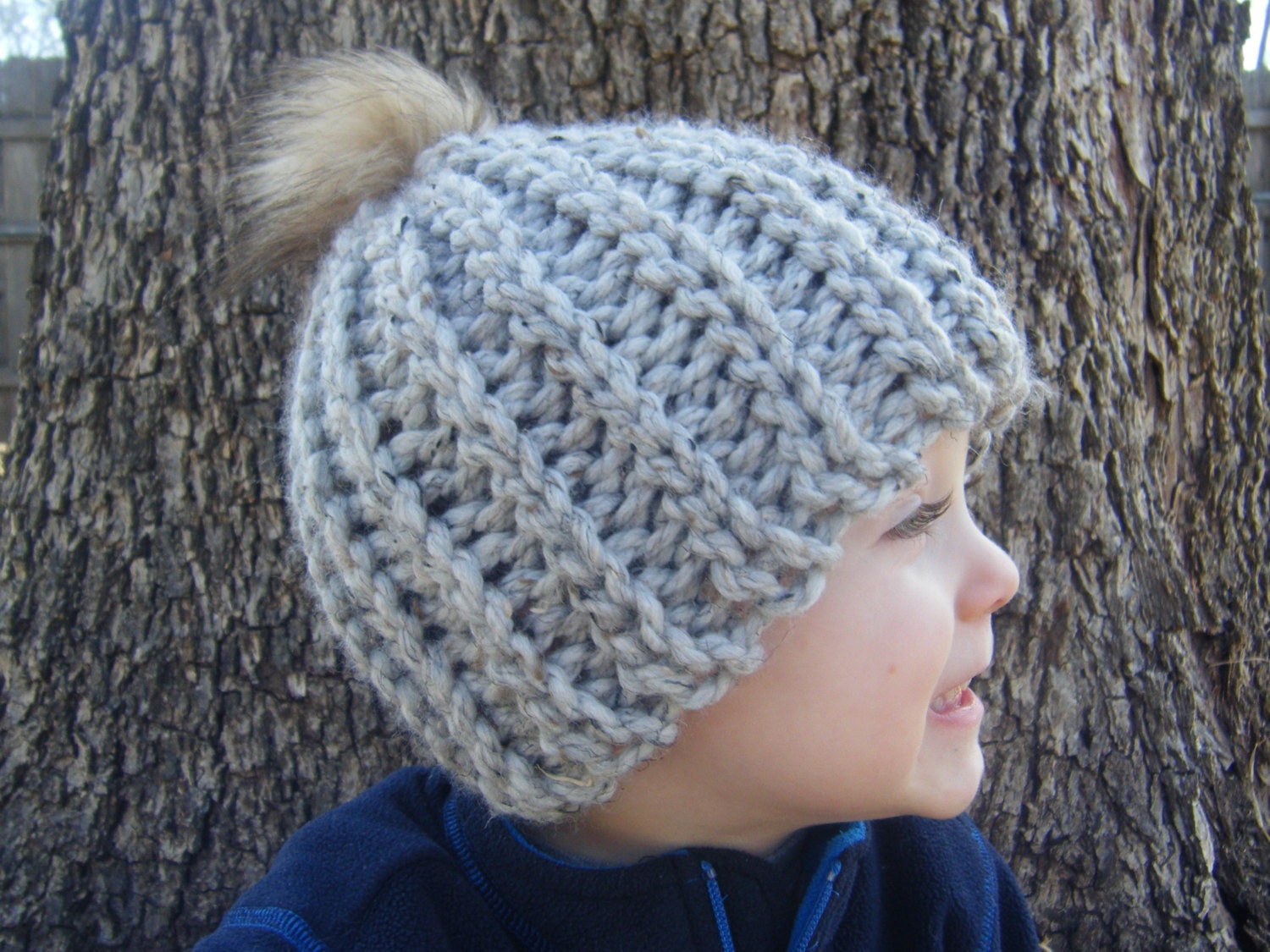 DIY Crochet Pattern: Snow Cap Hat, 4 Sizes Baby Through Adult, Chunky ...