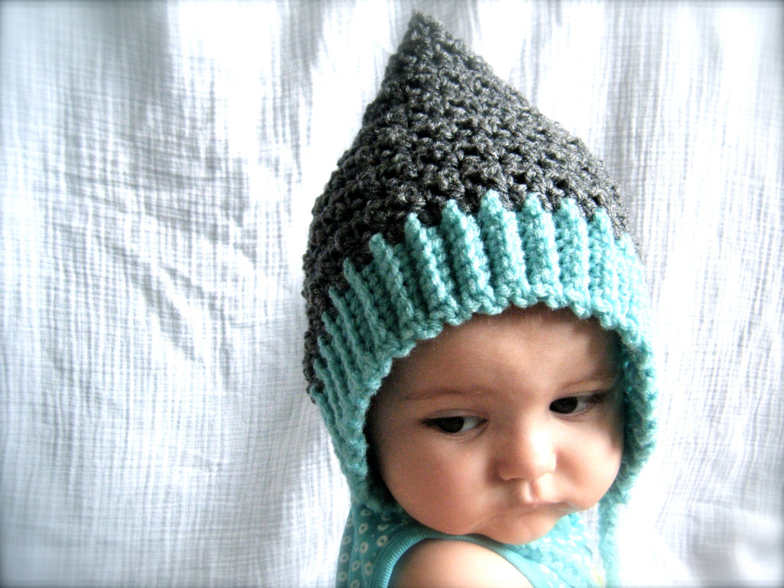 PATTERN: Seedling Pixie Bonnet, Baby Hat, 3 Sizes, Easy Crochet PDF ...