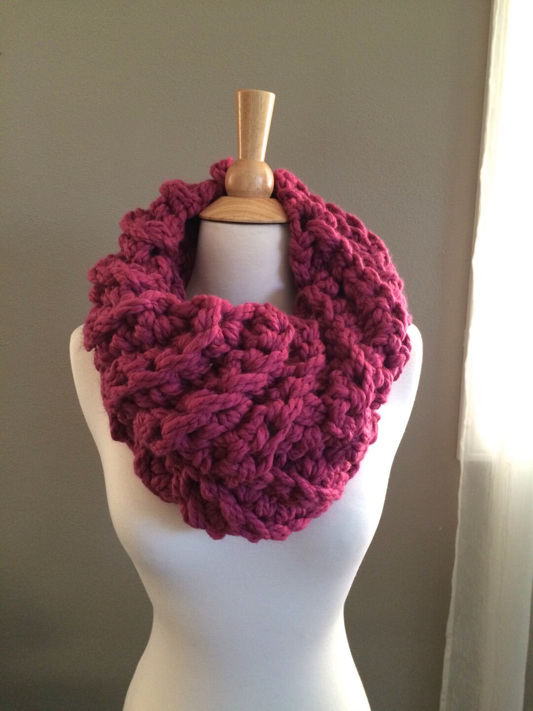 DIY Crochet Pattern: Cece's Cowl, Super Bulky Cowl, Easy Crochet P D F ...