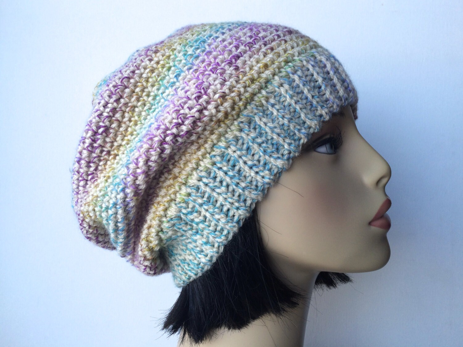 DIY Crochet Pattern: Pasha Beanie Easy Crochet Slouch - Etsy