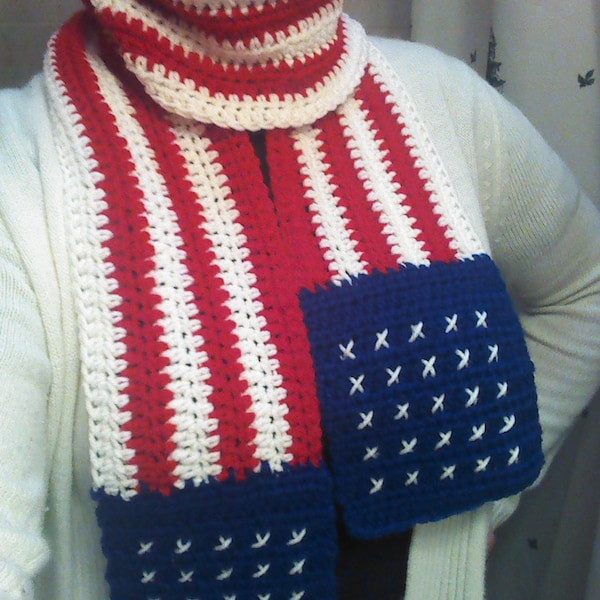 American Flag Scarf - Etsy