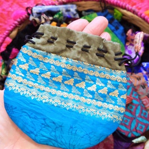 NEW SIZE Recycled Sari Pouches - Etsy