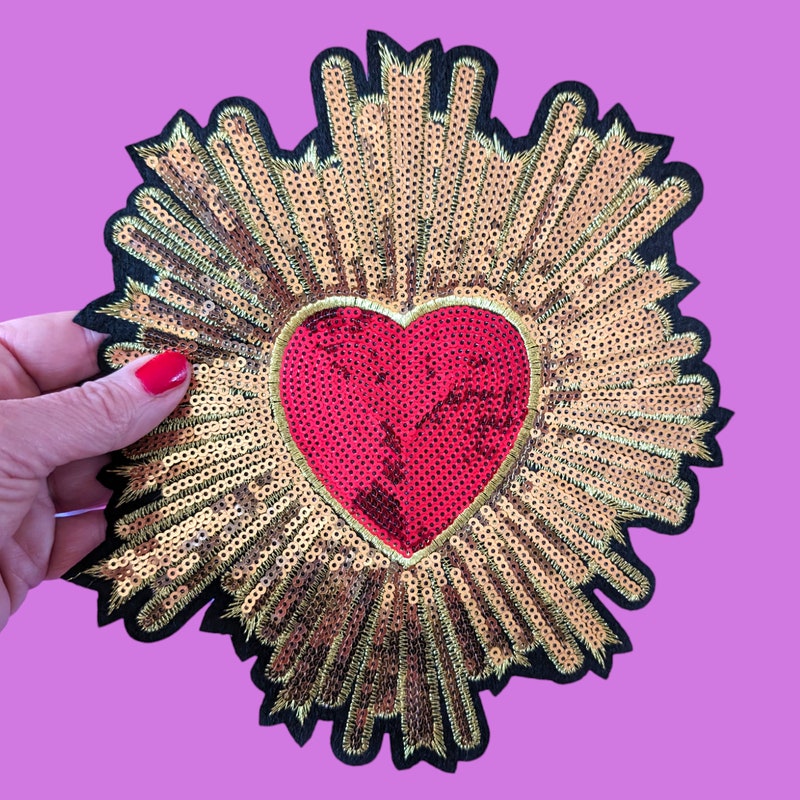 Sacred Heart Patch - Etsy