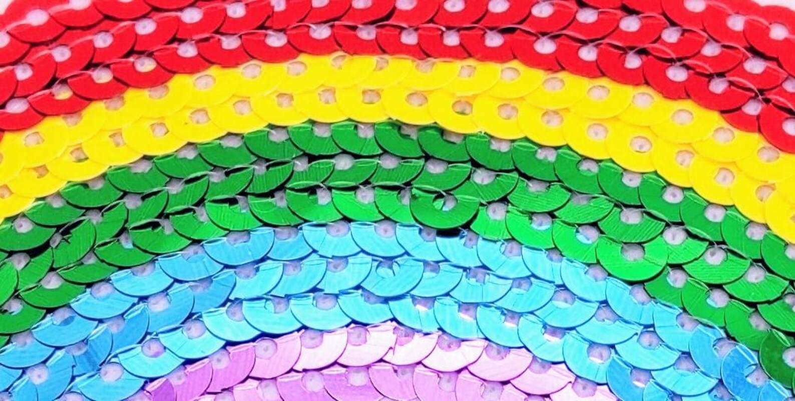 Sequin Rainbow Applique Patches - Etsy UK