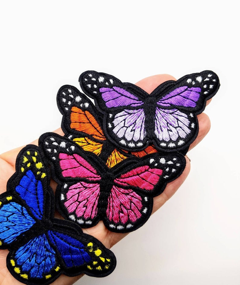 Beautiful Butterfly Patches Available in 8 Colours | Etsy UK