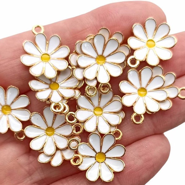 Daisy Charms - Etsy