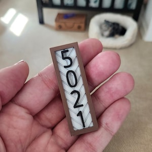 1:12 Custom Dollhouse House Numbers Modern Miniature Decor Farmhouse ...