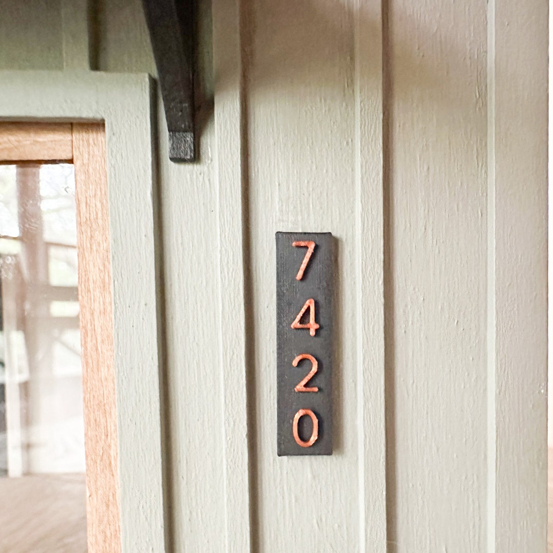 1:24 Scale Custom Dollhouse House Numbers Midcentury Modern Miniature ...