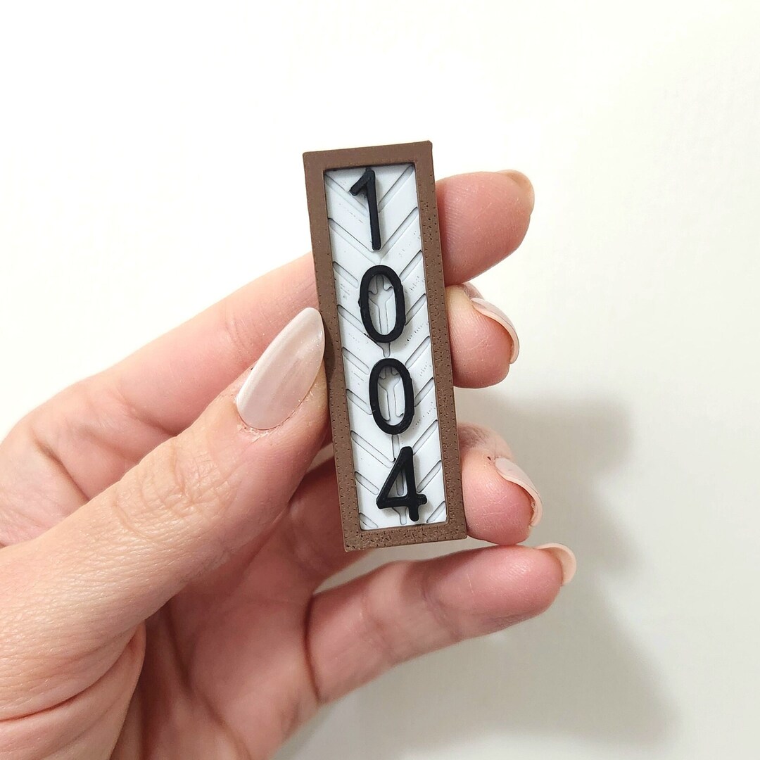 1:12 Custom Dollhouse House Numbers Modern Miniature Decor Farmhouse ...