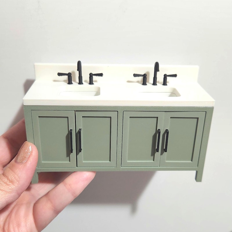 Blue Vanity Double Sink - Etsy