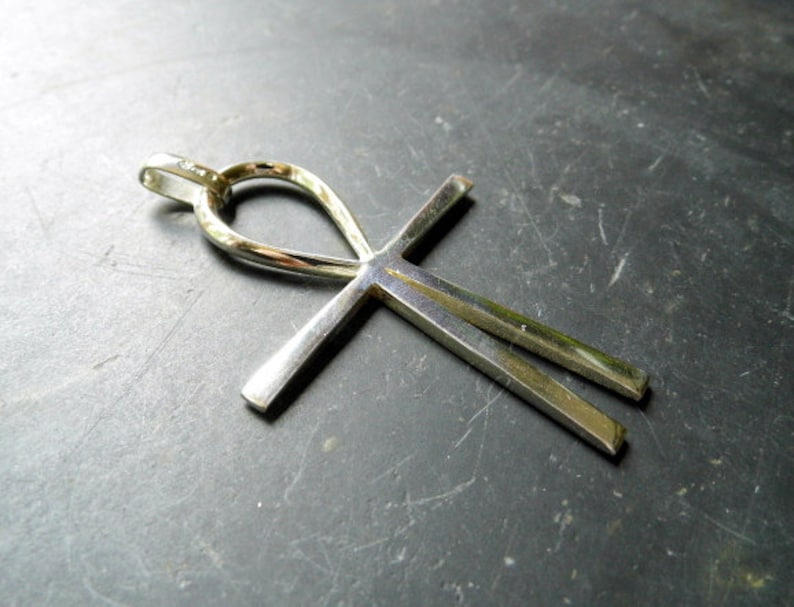 Pendant Atlantis cross Ankh Crosslarge silver | Etsy