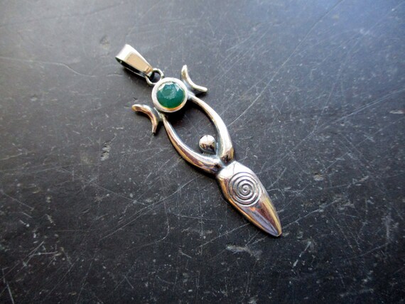 Göttin Gaja Erdmutter Sterlingsilber Spiralgöttin | Etsy