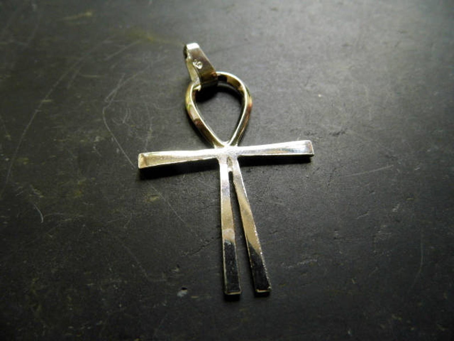 Atlantis Cross Ankh Cross Silver Protection Amulet | Etsy