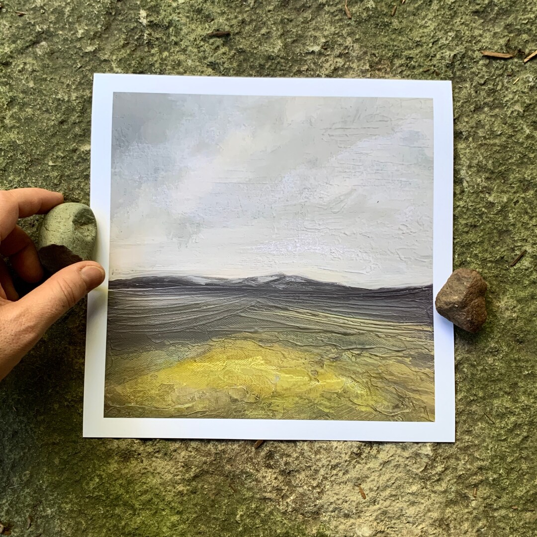 Giclee Print / Small Square Art / 8x8 / White Border / Landscape ...