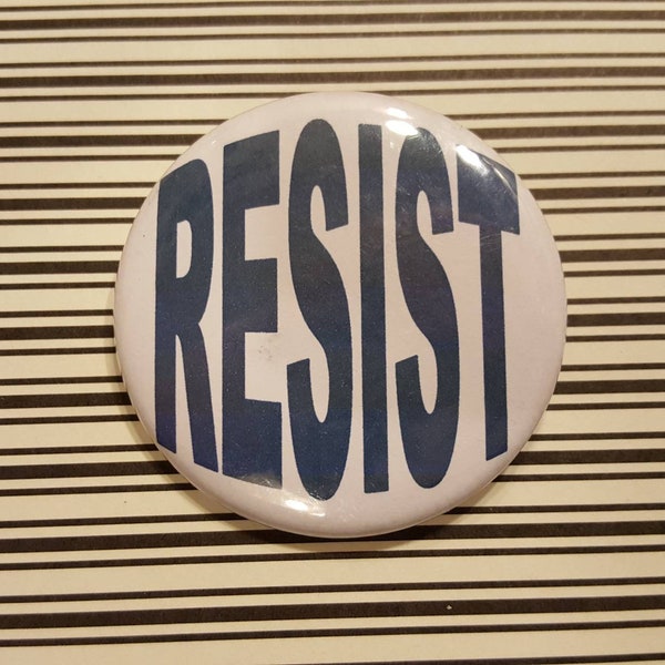 Resist Button - Etsy