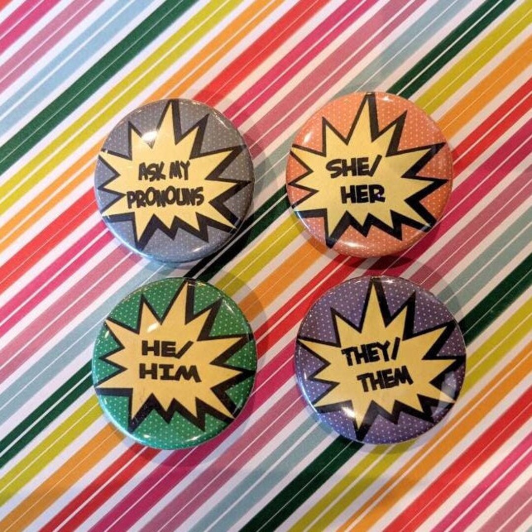 Choose Your Own Pronoun Button - Etsy