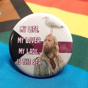 Demi Mr. Buttons Pride Button - Etsy