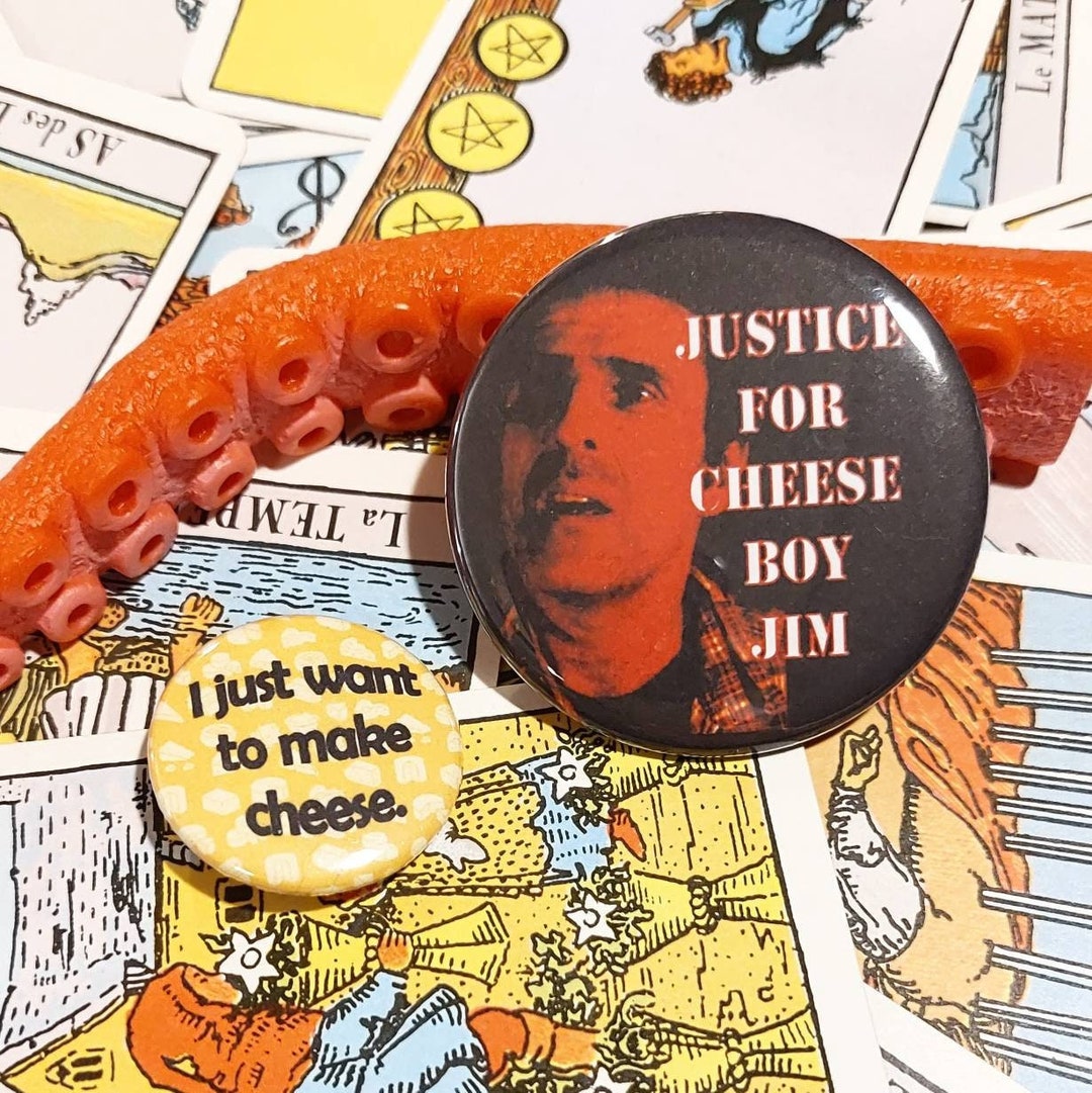 Set of Two Cheese Boy Jim Buttons - Etsy