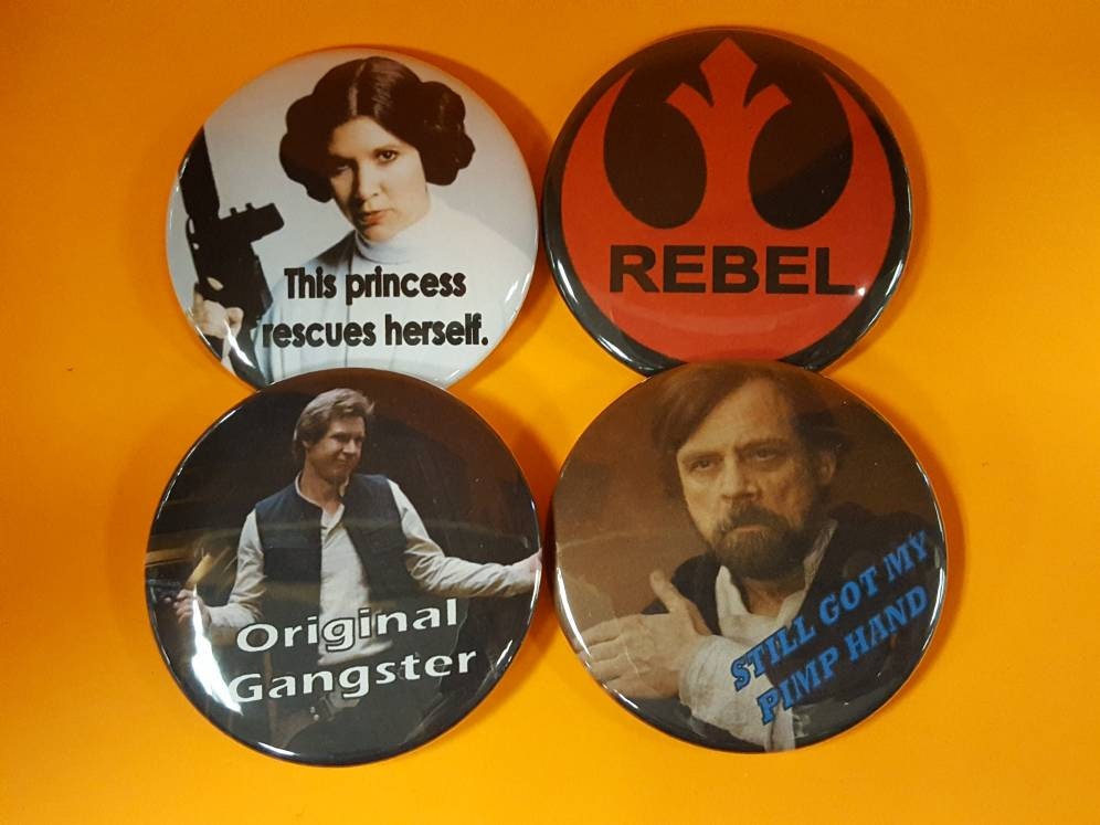 Set of 4 Star Wars Rebel Buttons | Etsy