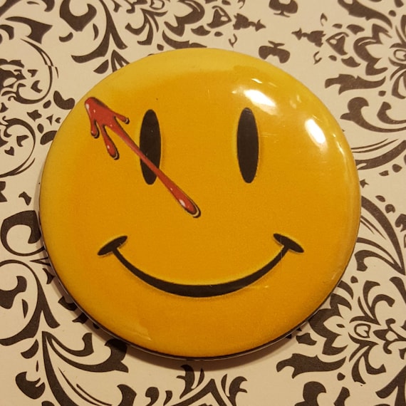 Watchmen Smiley Face Pin